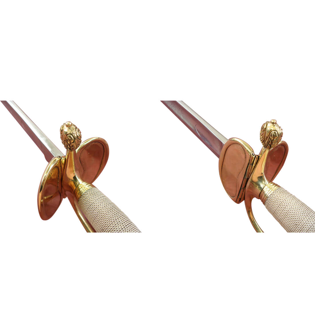 1796 Pattern British Infantry Sword - with folding guard, silver grip a