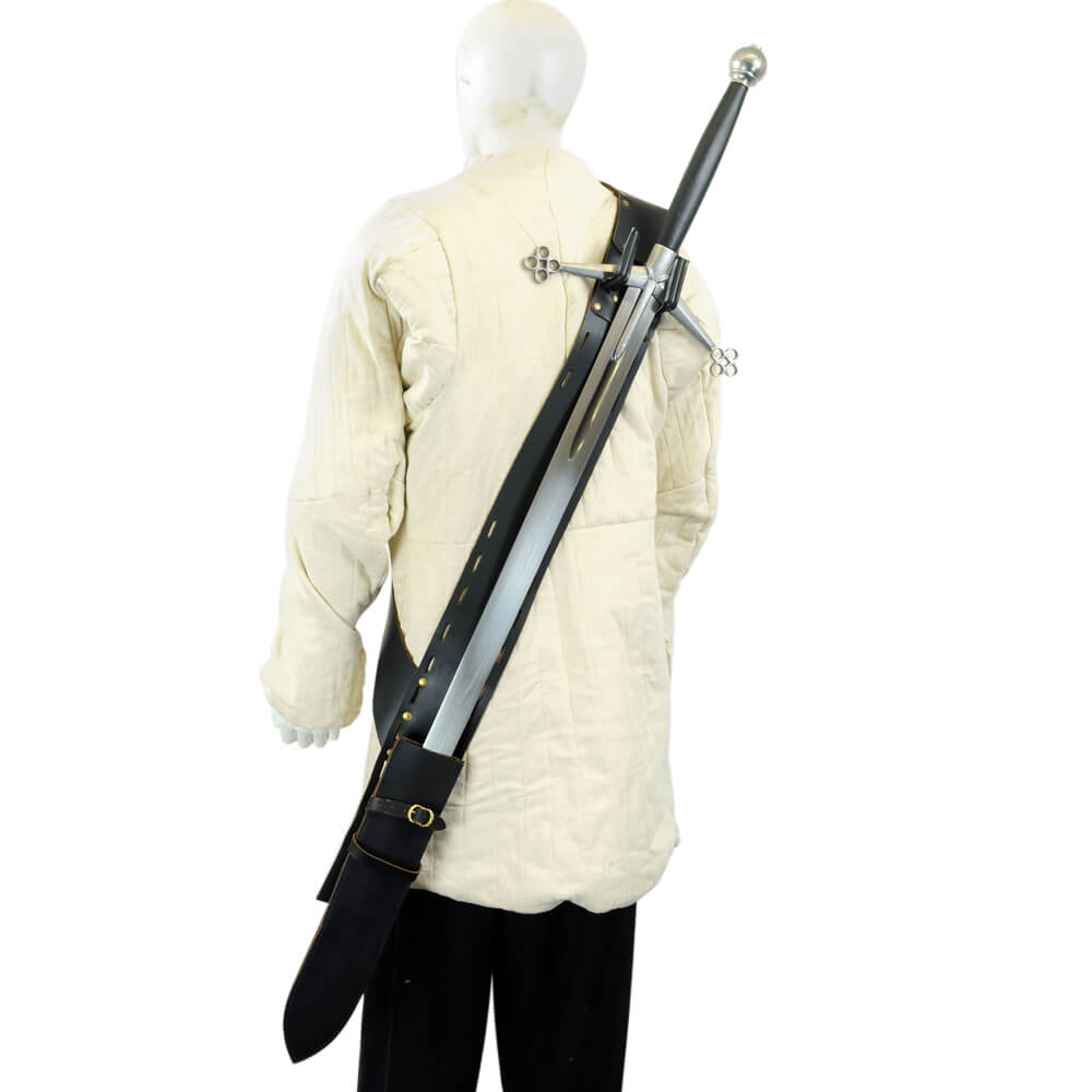 Back-Hanging Sword Baldric - For wearing swords on the back SNLA6411BK