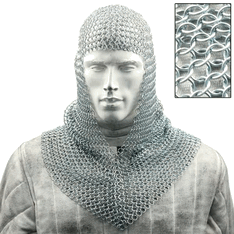 Chainmail Armor Coifs and Hoods - Butted, Riveted, and Aluminum