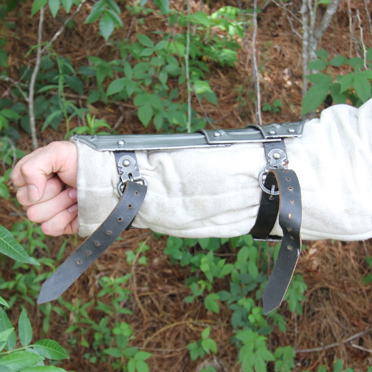 Battle Ready Armor Vambraces 18G Steel Pair 5B4-IN9304 - Arm Armor