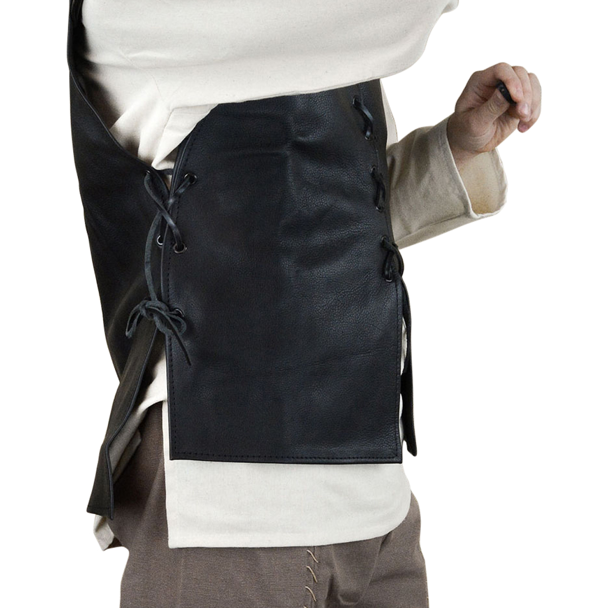 Black Leather Jerkin KW-LB25320