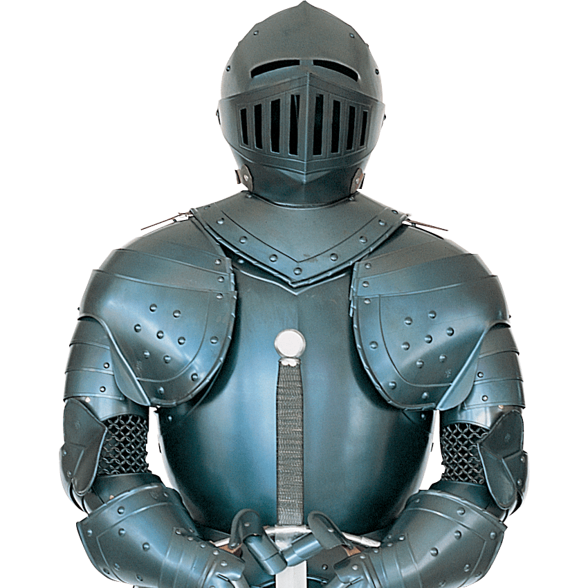 Blued Knight Armor - Medio Evo - Wearable Suit of Armor - 009-03 by Arm