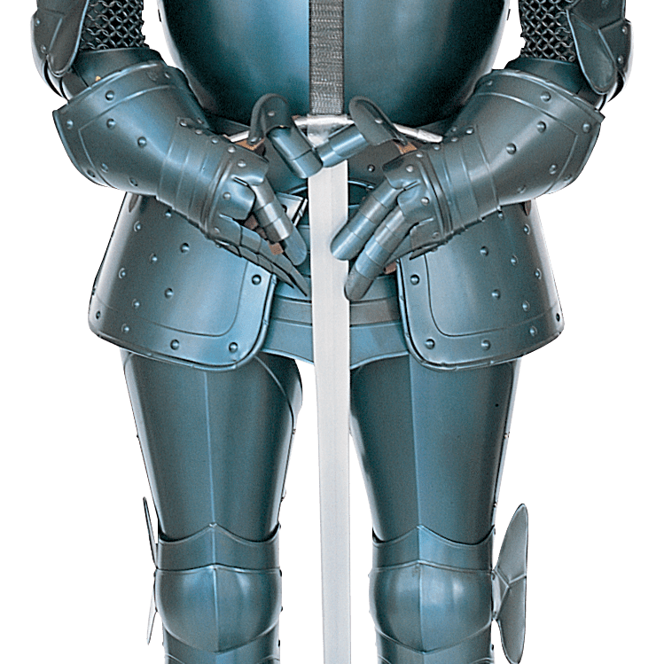 Blued Knight Armor - Medio Evo - Wearable Suit of Armor - 009-03 by Arm