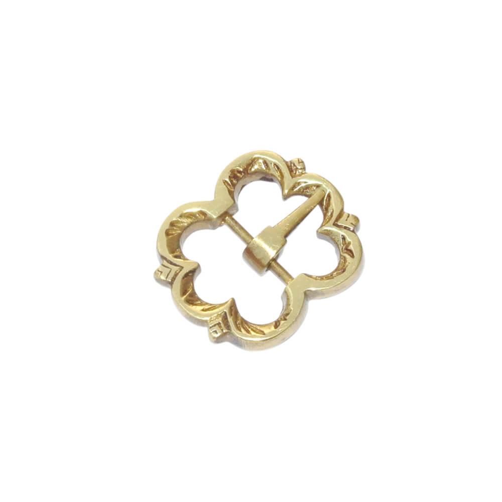 Brass Flower Buckle SNAM8903 - Belt Buckles