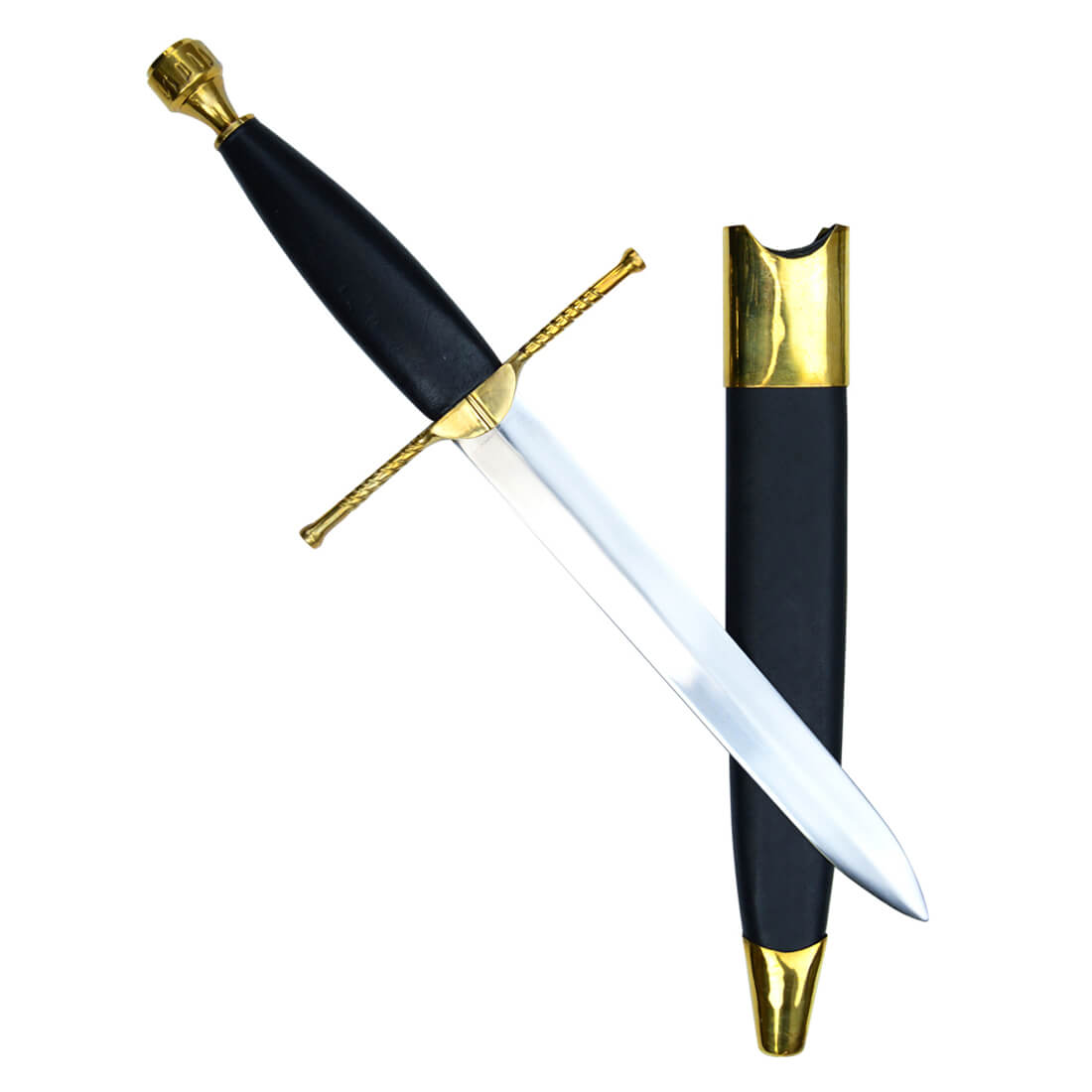 Brass Hilted Medieval Poignard Dagger