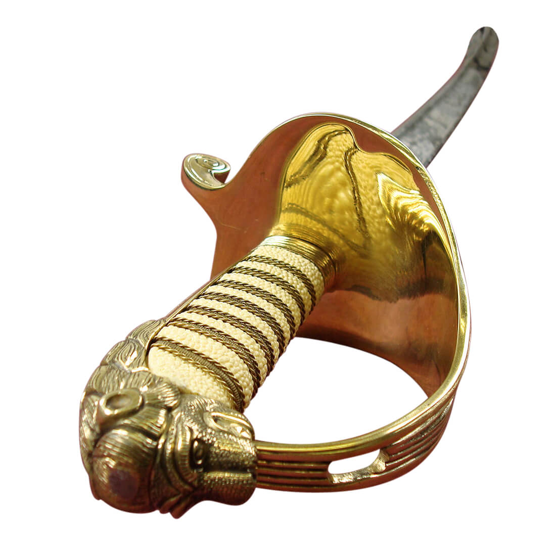 British Royal Navy Dress Saber with Pipe-Back Blade