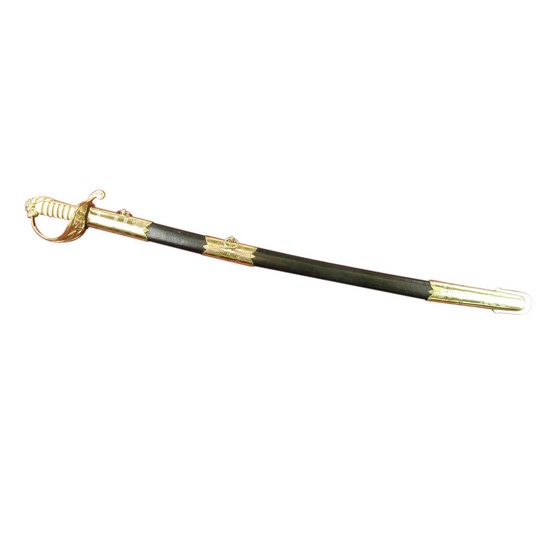 British Royal Navy Dress Saber with Pipe-Back Blade