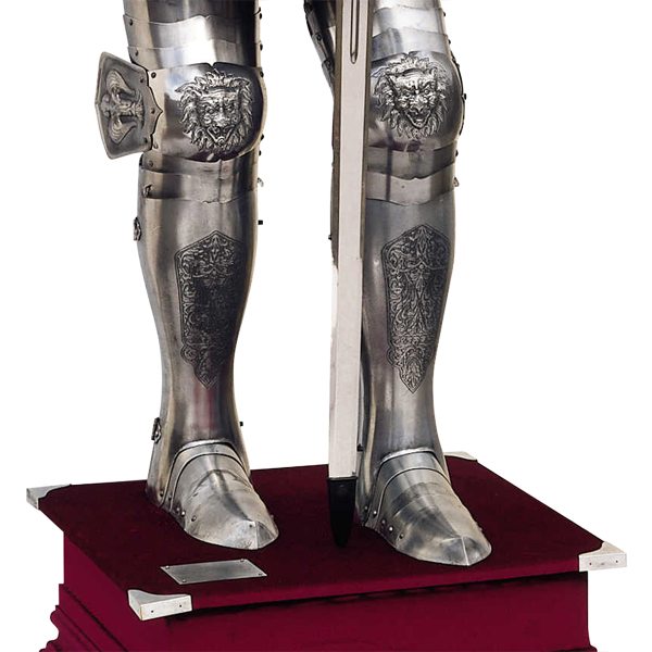 Carlos V Spanish Suit of Armor by Marto of Toledo Spain - Bas Relief