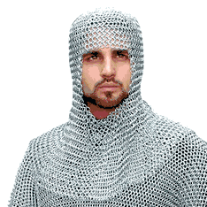 Chainmail Armor Coifs and Hoods - Butted, Riveted, and Aluminum