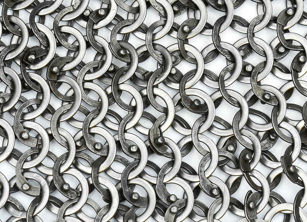 Chainmail Coif – Alternating Dome Riveted Flat Rings KW-SNC376N
