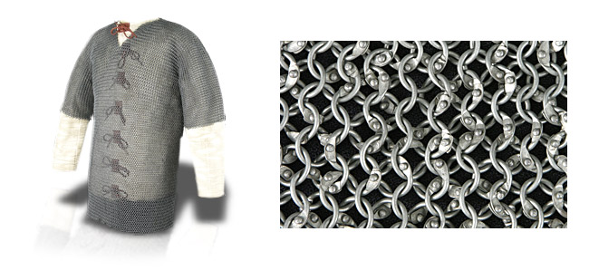 Chainmail Half Sleeve - Steel Dome Riveted - AB2468 by Armor Venue