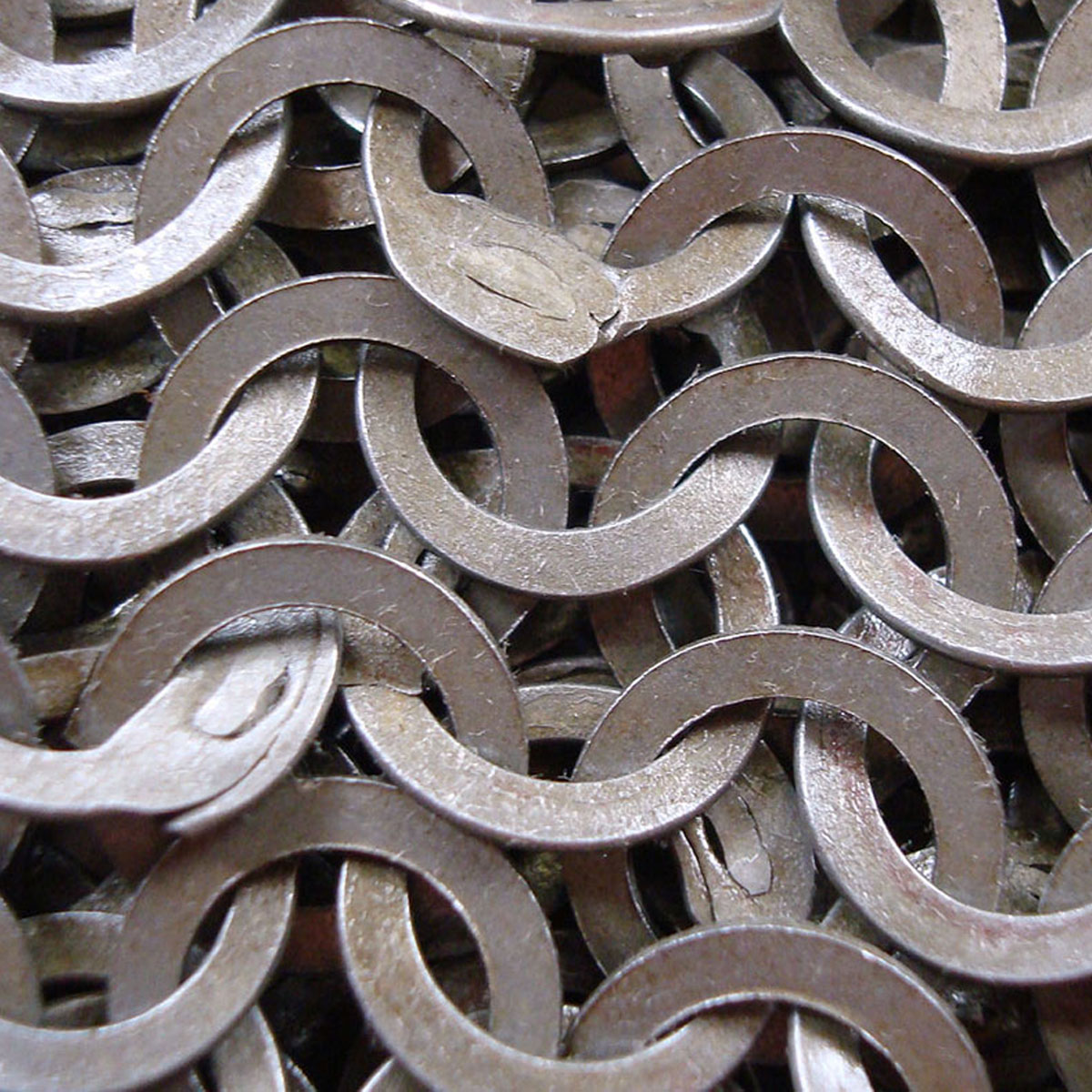 Chainmail Haubergeon – Flat Riveted – Solid Flat Rings Mild Steel KW-SN
