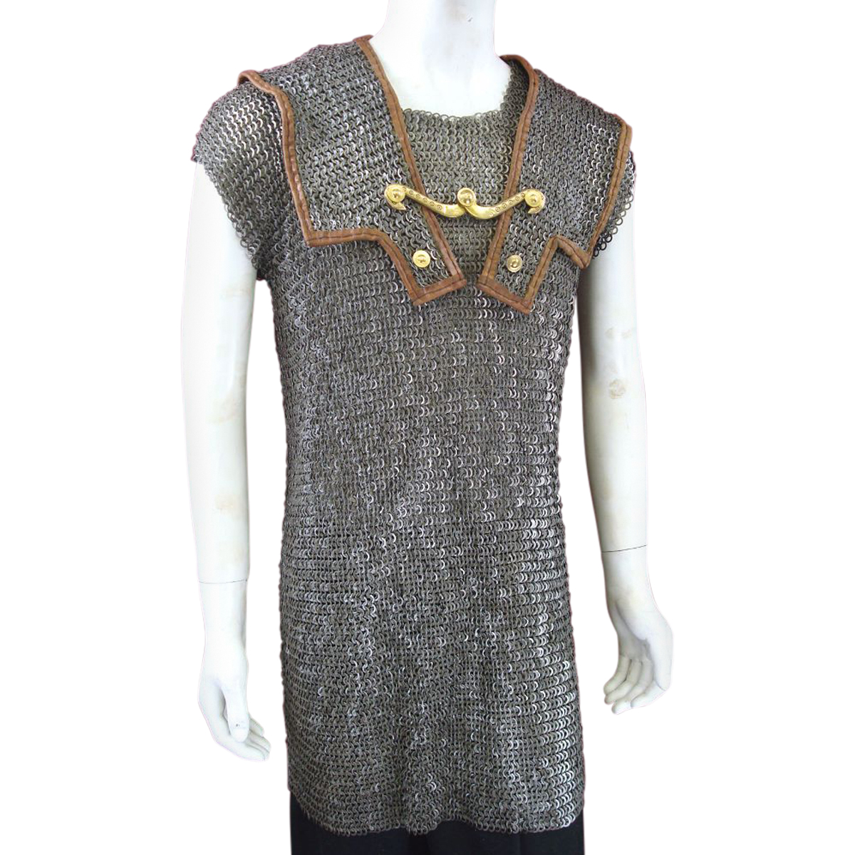 Chainmail Lorica Hamata – Alternating Wedge Riveted Rings KW-SNC330