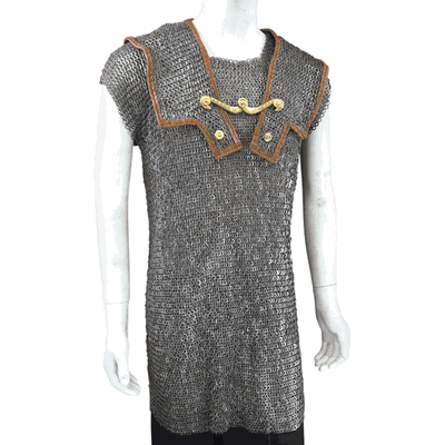 Chainmail Lorica Hamata – Alternating Wedge Riveted Rings KW-SNC330