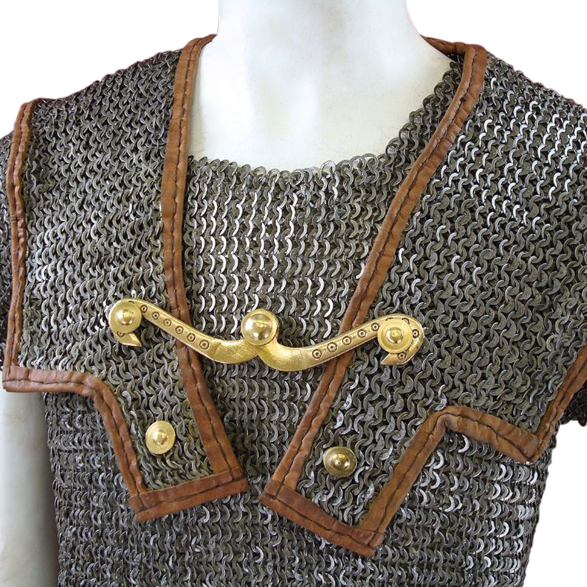 Chainmail Lorica Hamata – Alternating Wedge Riveted Rings KW-SNC330