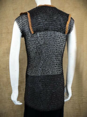 Chainmail Roman Lorica Hamata – Alternating Dome Riveted Construction