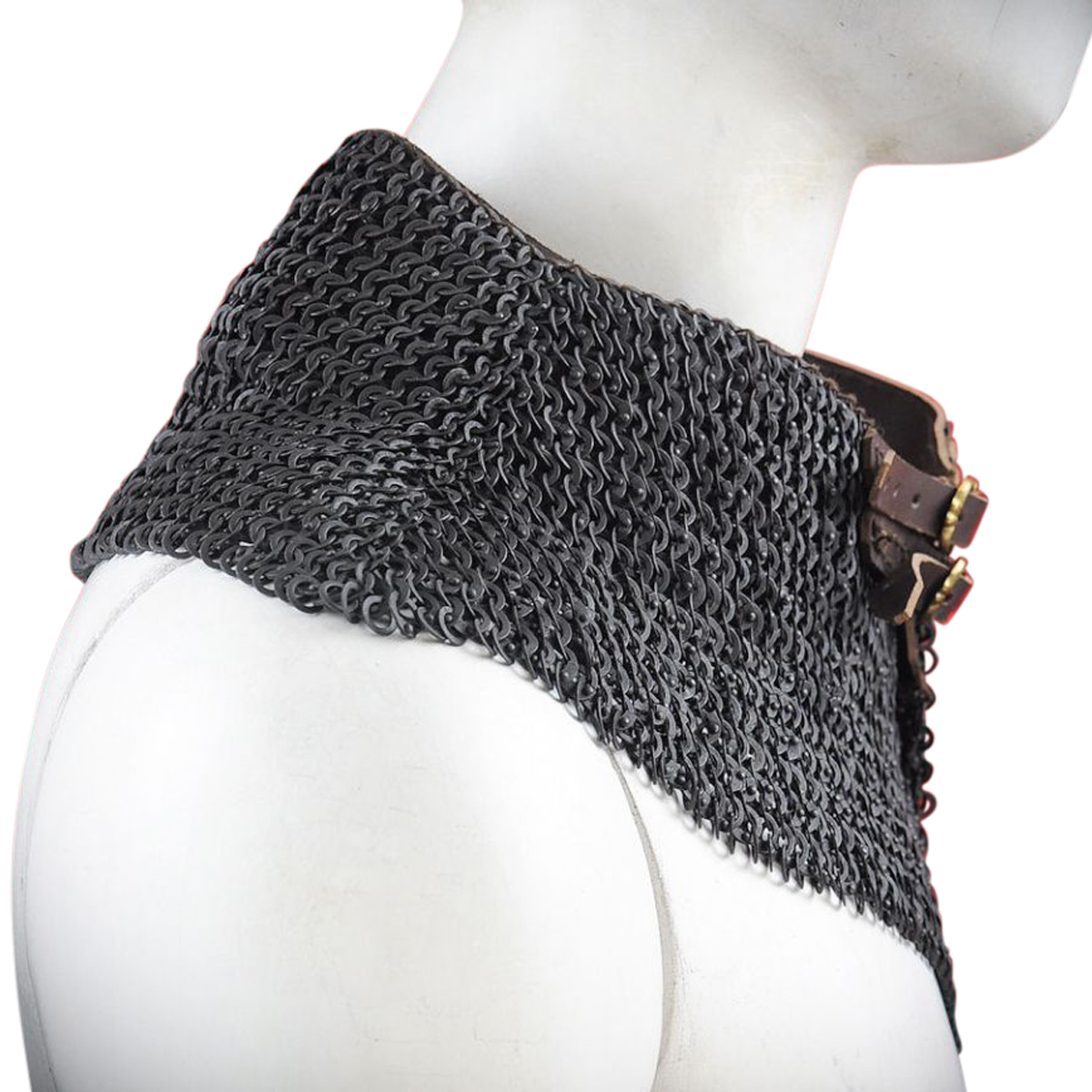 Chainmail Standard – Bishop’s Mantle – Dome Riveted – Blackened Mild St