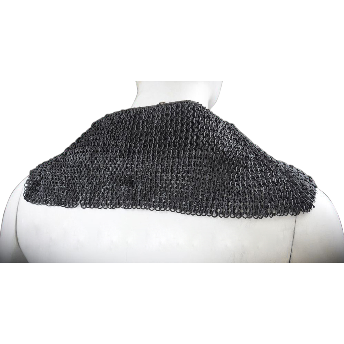 Chainmail Standard – Bishop’s Mantle – Dome Riveted – Blackened Mild St