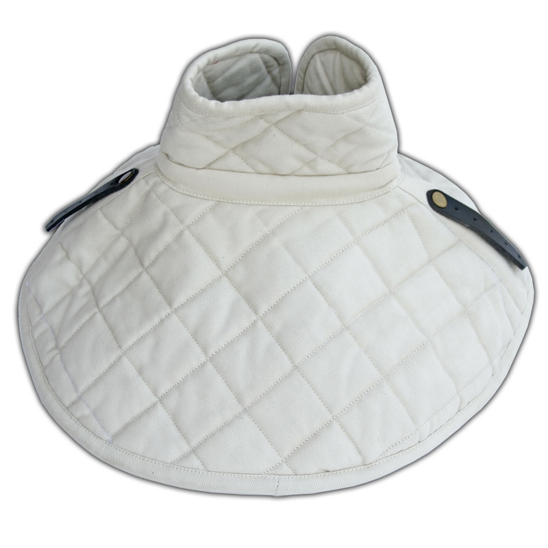 Cotton Padding Collar Armor Medieval Garment White 6H4-IN7201 - Armor P
