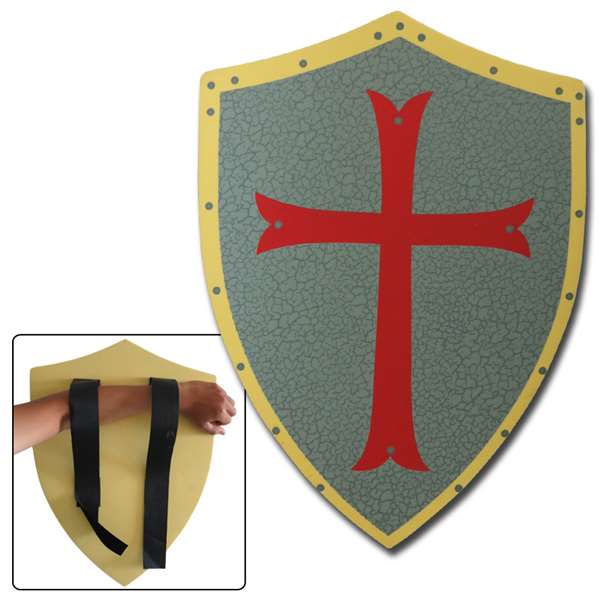 Medieval Knight Crusader Foam Shield 1K2-FM789 - Medieval Foam Shields