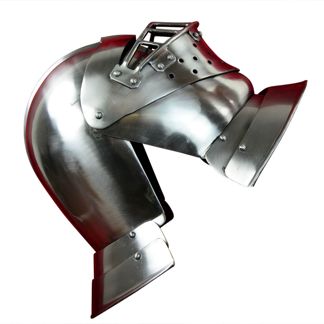 English Tourney Close Helm - 14 Gauge