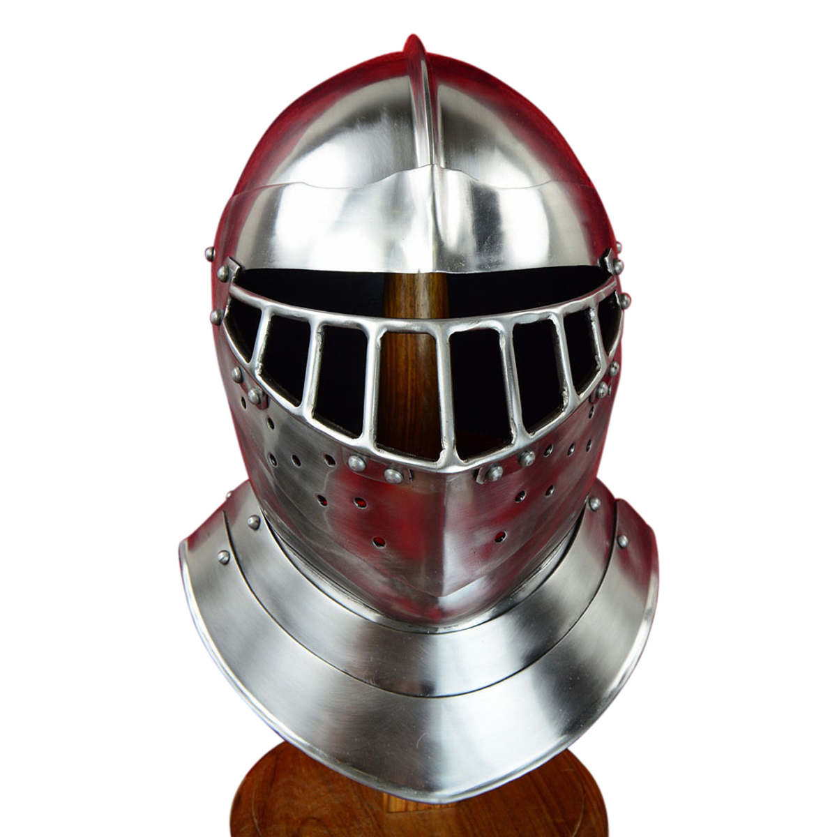 English Tourney Close Helm – 16 Gauge KW-AH6794_16