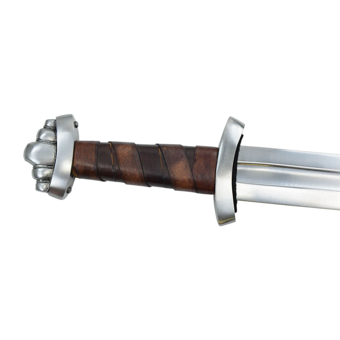 Five-Lobe Viking Sword with Suspension Loop Scabbard