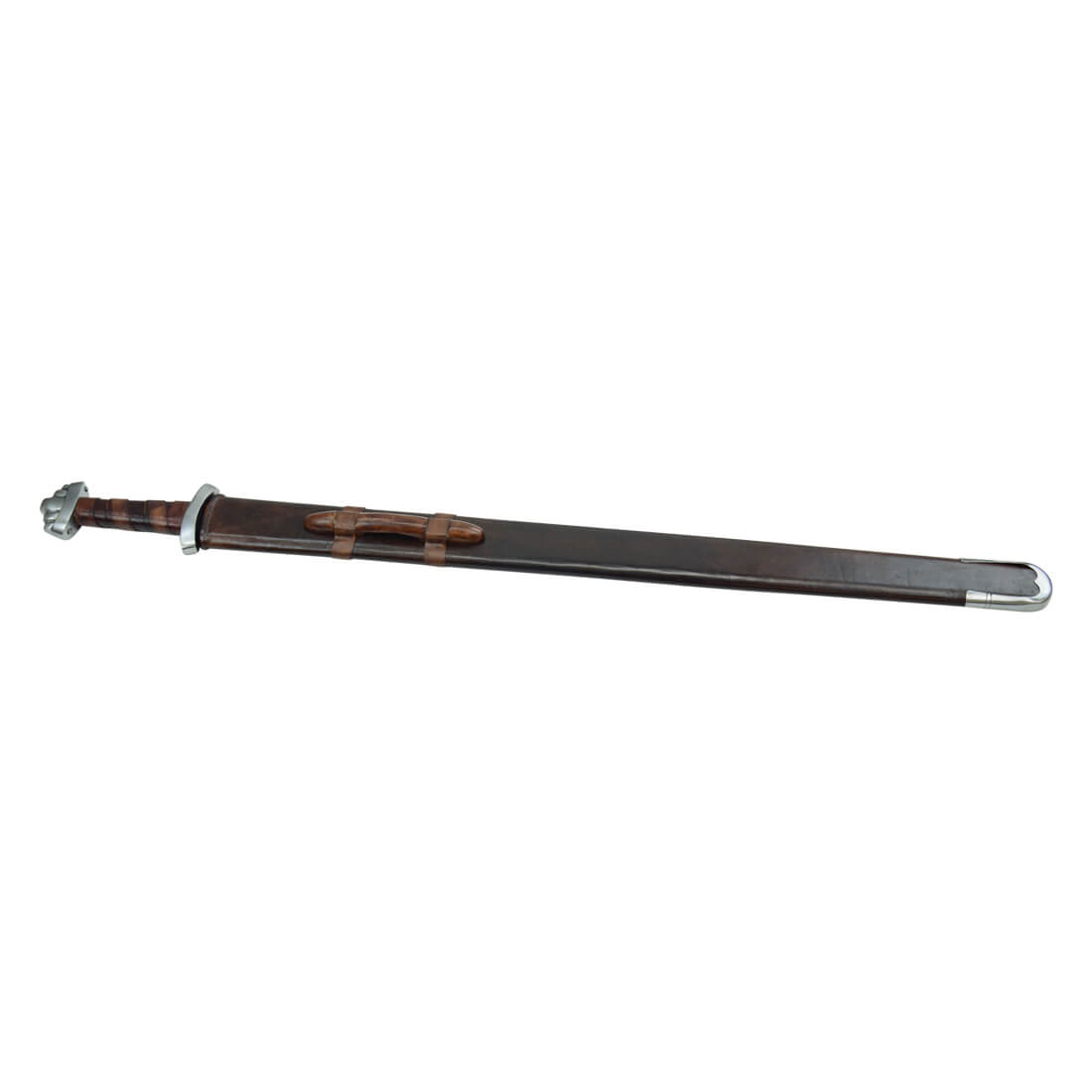 Five-Lobe Viking Sword with Suspension Loop Scabbard