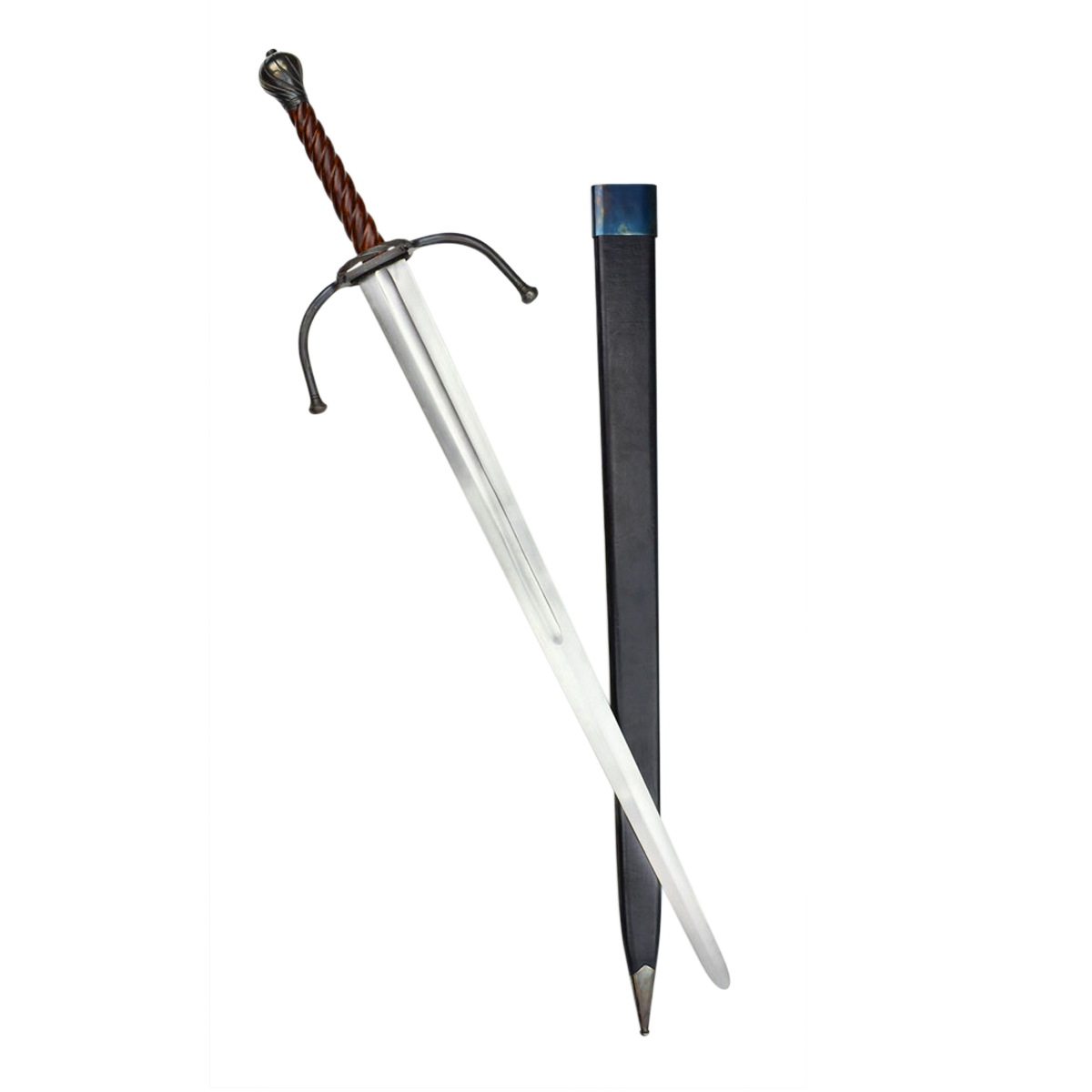 German Longsword with Twisted Wood Grip – Stage Combat Version KW-AH340