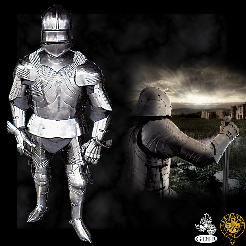Gothic Suit of Armour - Wearable Reenactment Armor - AB0024 by Armor Ve