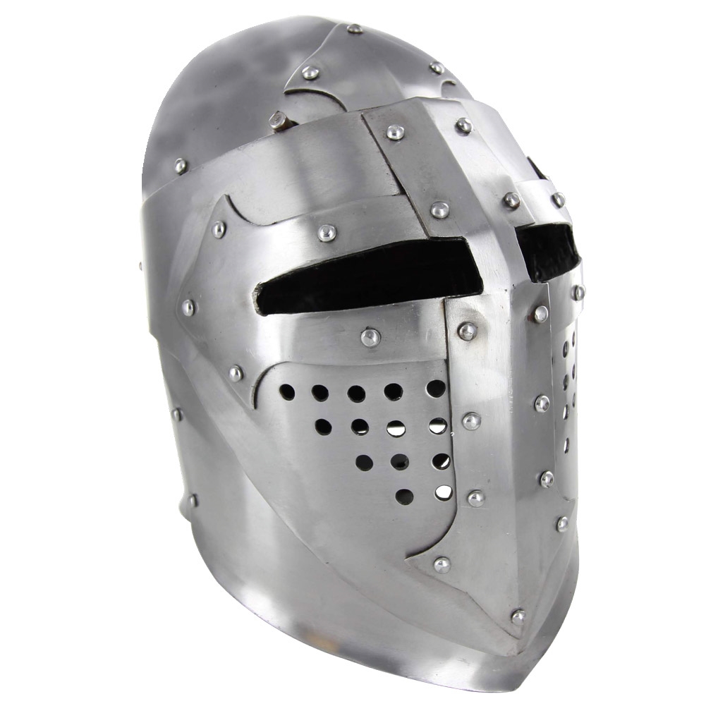 Medieval Knight Great Bascinet 5B4-IN2224 - Medieval Helmets