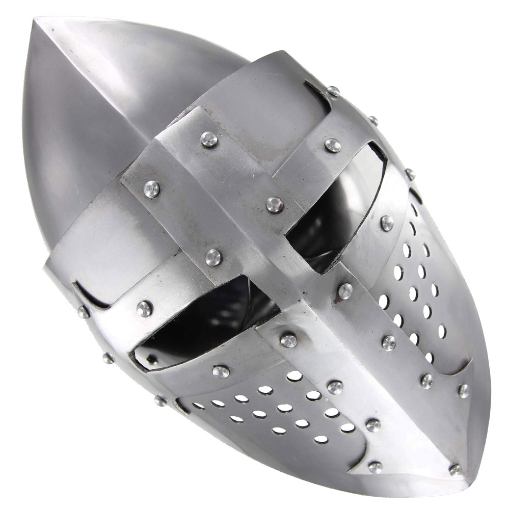Medieval Knight Great Bascinet 5B4-IN2224 - Medieval Helmets