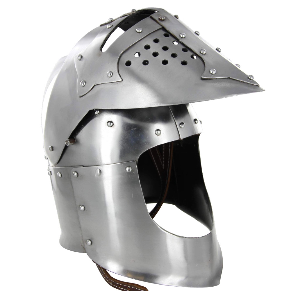 Medieval Knight Great Bascinet 5B4-IN2224 - Medieval Helmets
