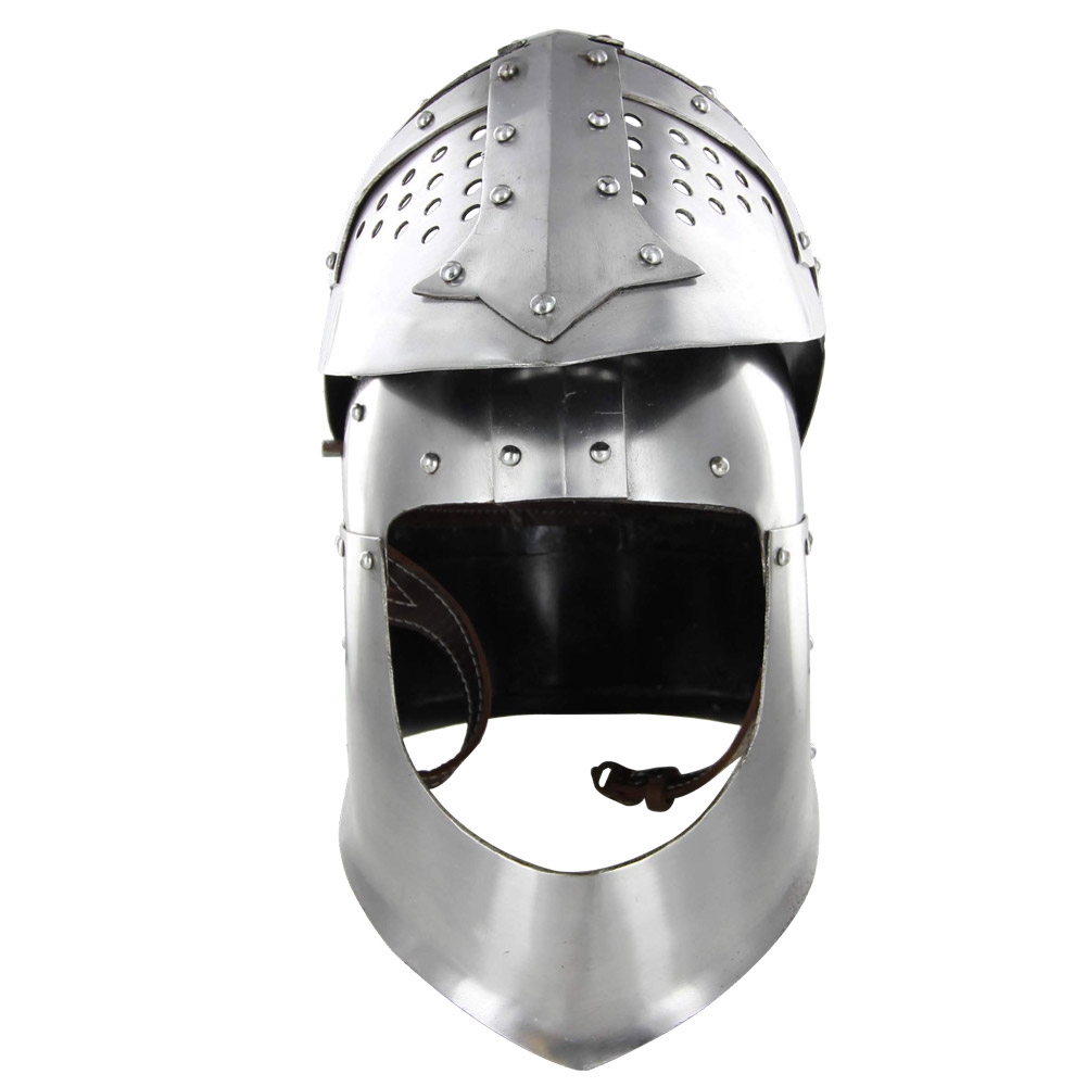 Medieval Knight Great Bascinet 5B4-IN2224 - Medieval Helmets