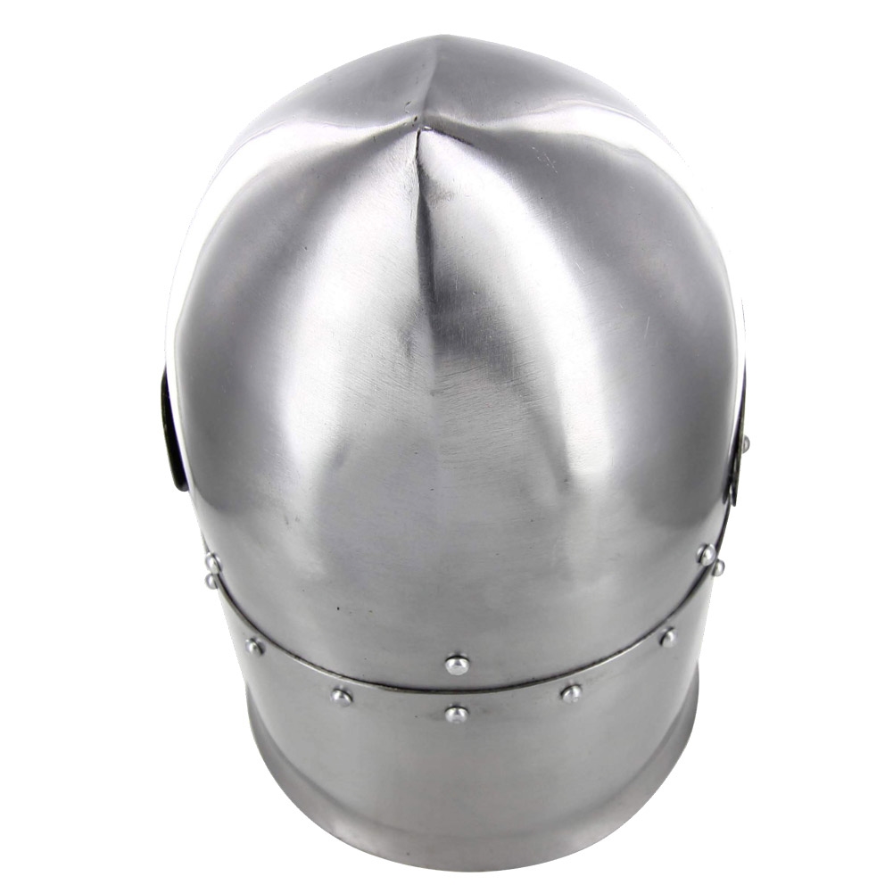 Medieval Knight Great Bascinet 5B4-IN2224 - Medieval Helmets