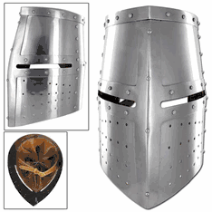 Medieval Great Helms - Cruader Helmets - Spangenhelms