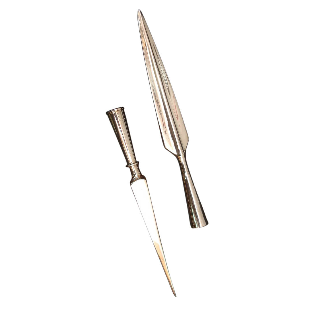 Greek Spear Head and Spike Set - Solid Bronze