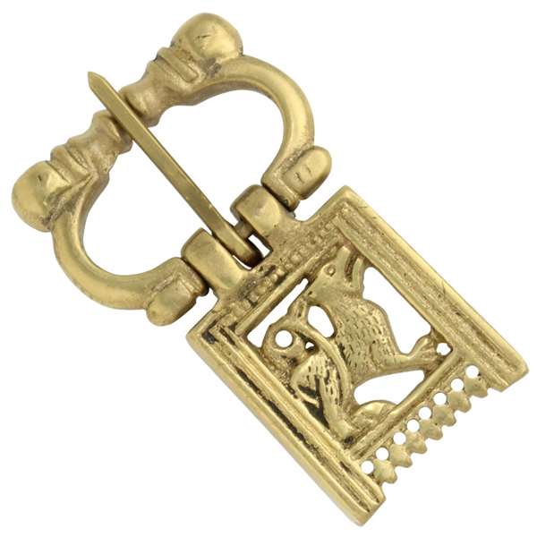Heraldic Medieval Brass Buckle NN2-IN8920 - Belt Buckles