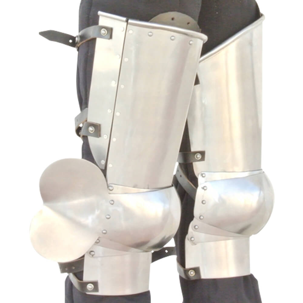 Italian Milanese Style Leg Armor - Cuisse and Poleyn SNSA9555P16 - Grea