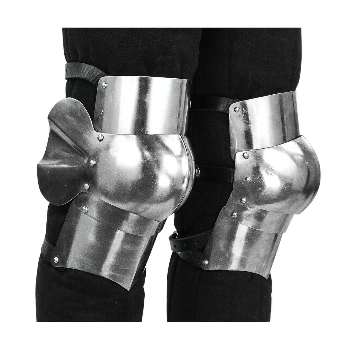Knee Armor Set / Poleyns - 16 Gauge Steel