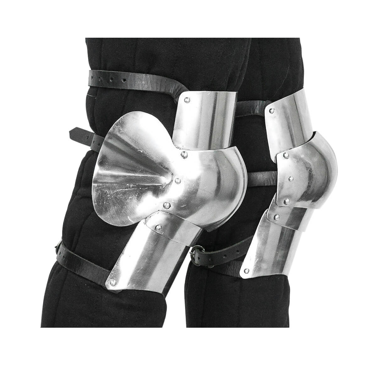 Knee Armor Set / Poleyns - 16 Gauge Steel