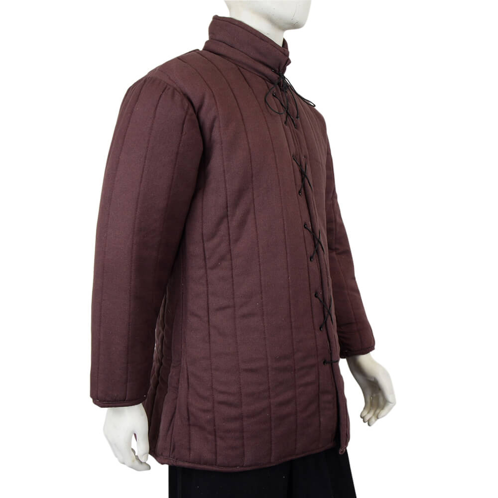 Laced-Front Gambeson - Brown SNMC7105BR - Gambesons and Padding