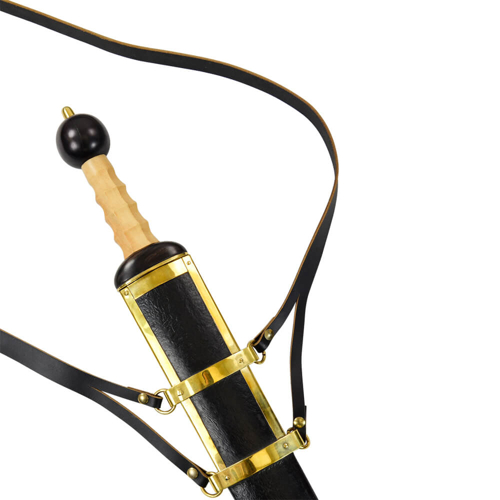 Leather Roman Sword Baldric - Left Hip Baldric SNLA6430 - Belts, Baldri