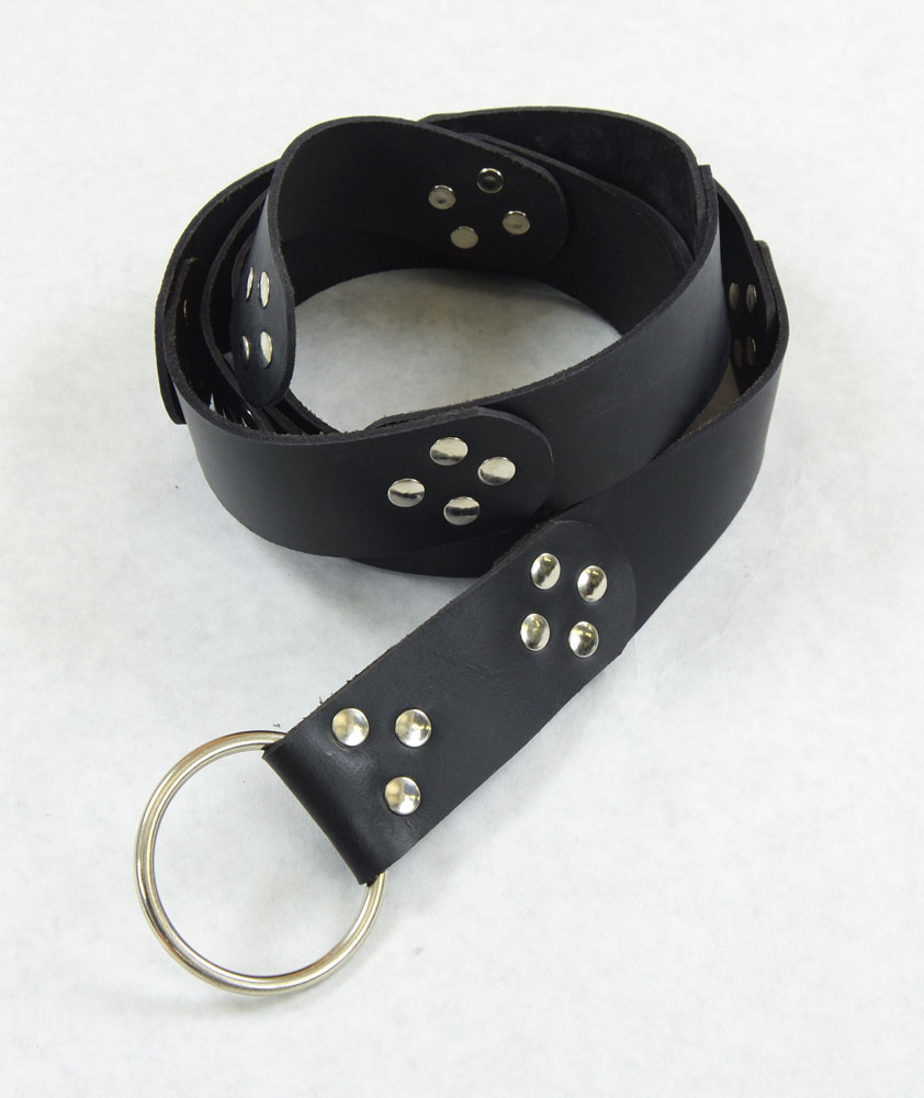 Leather Segmented Medieval Belt – Black KW-SNLA6404BK