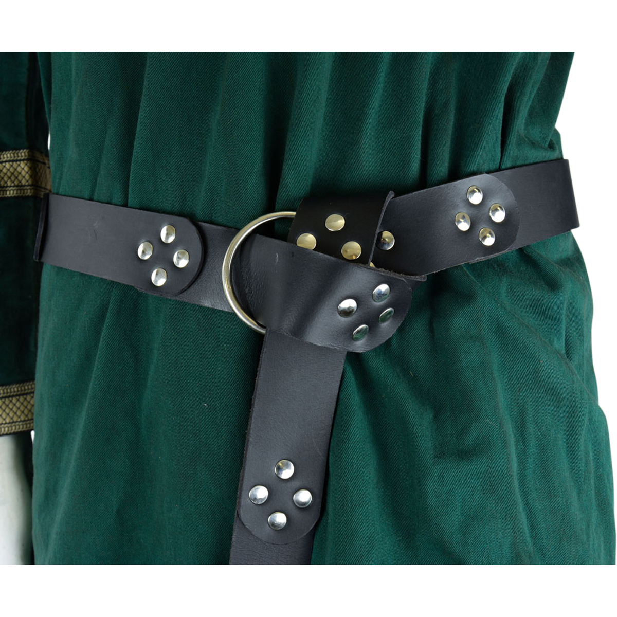 Leather Segmented Medieval Belt – Black KW-SNLA6404BK