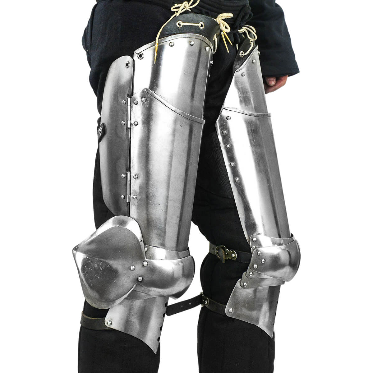 Leg Armor Set / Cuisse and Poleyn - 16 Gauge Steel