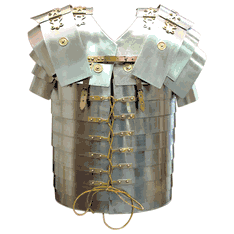 Roman Lorica Segmentata Armor, Lorica Hamata Chainmail, Greaves, and Ar