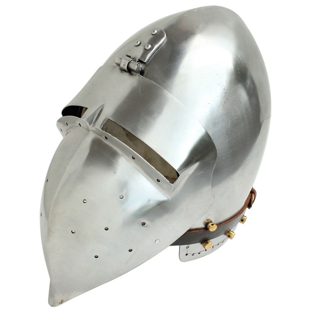 Medieval Bascinet Klappvisor Helmet 5H4-IN2249 - Medieval Helmets