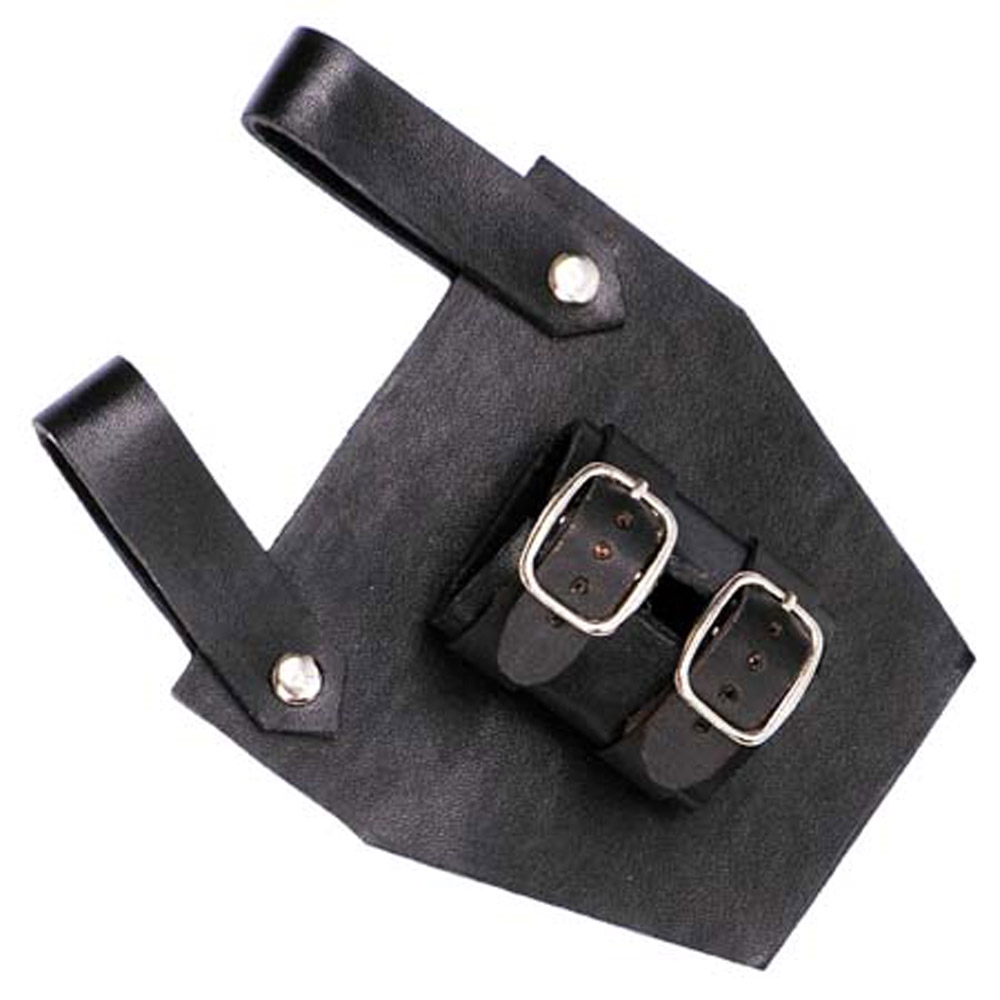 Classic Medieval Buckled Leather Sword and Dagger Frog 11I6-LP139 - Med