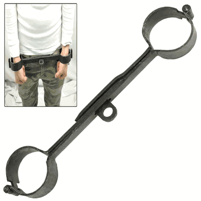 Antique Finish Medieval Hand Shackles 5E1-IN1304 - Medieval Accessories